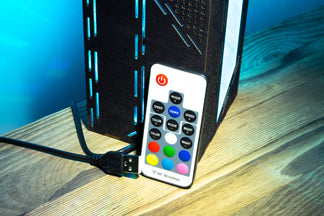 Binary Code Lamp | Cyberpunk Style Night Lamp – FavnCrafts