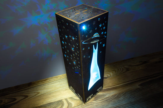 UFO Cow Abduction Lamp | Alien Abduction Scene – FavnCrafts