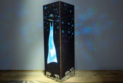 UFO Cow Abduction Lamp | Alien Abduction Scene – FavnCrafts