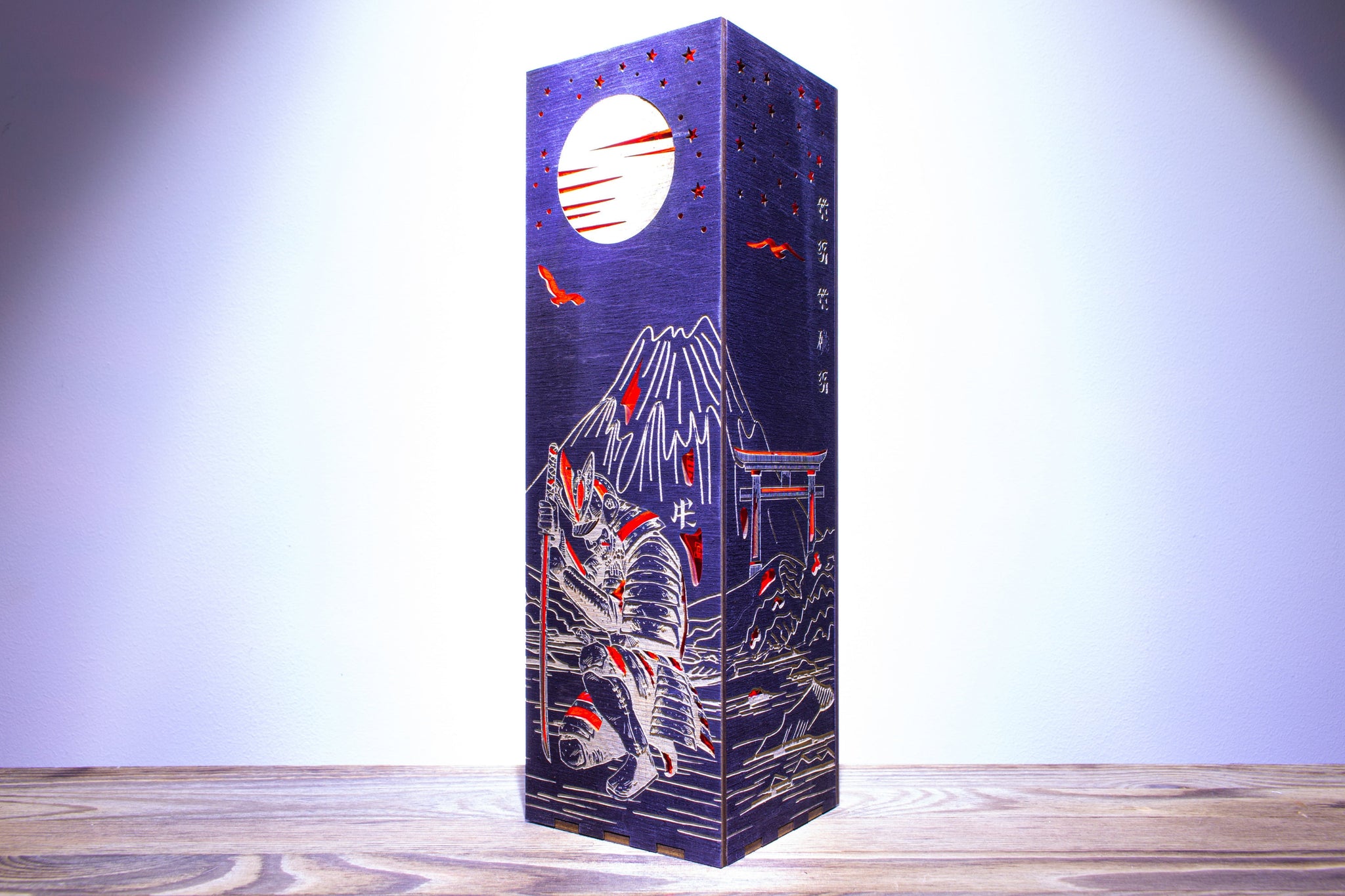 Samurai Lamp | Japanese Style Wood Lamp – FavnCrafts