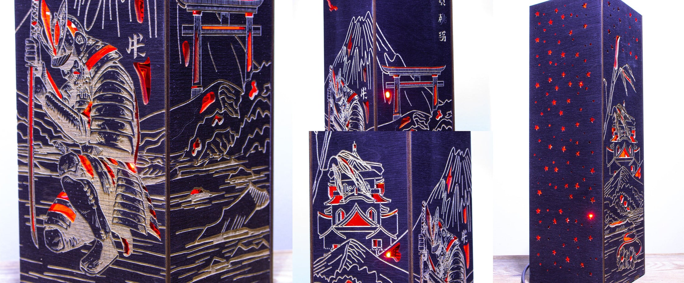 Samurai Lamp | Japanese Style Wood Lamp – FavnCrafts