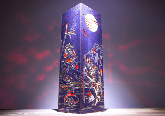 Samurai Lamp | Japanese Style Wood Lamp – FavnCrafts